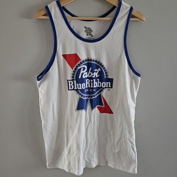 pbr | Shirts | Pabst Blue Ribbon Pbr Size Small White And Blue Mens ...
